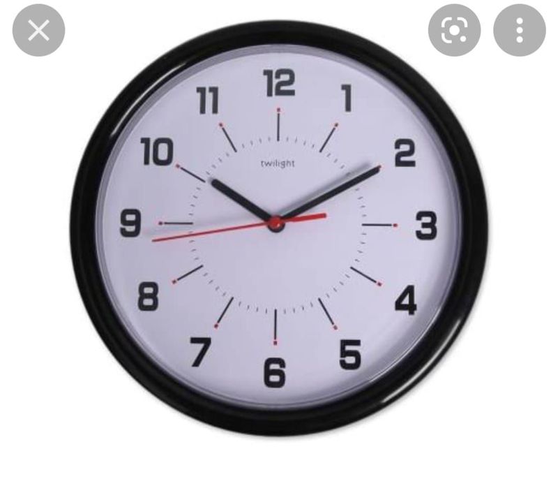 Jam Dinding Twillight - Hitam