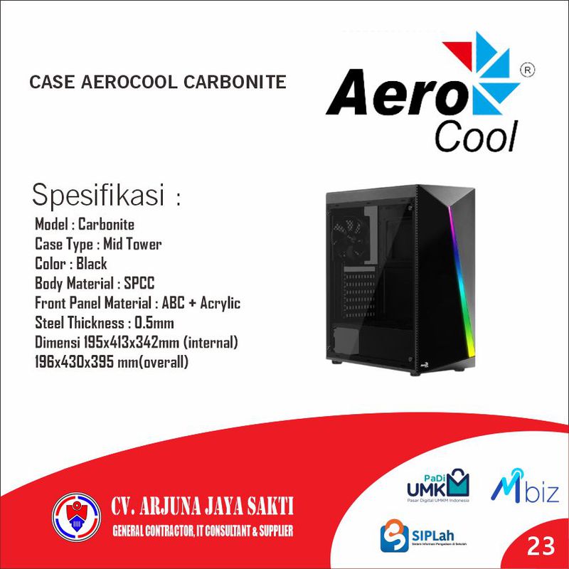 CASE AEROCOOL CARBONITE