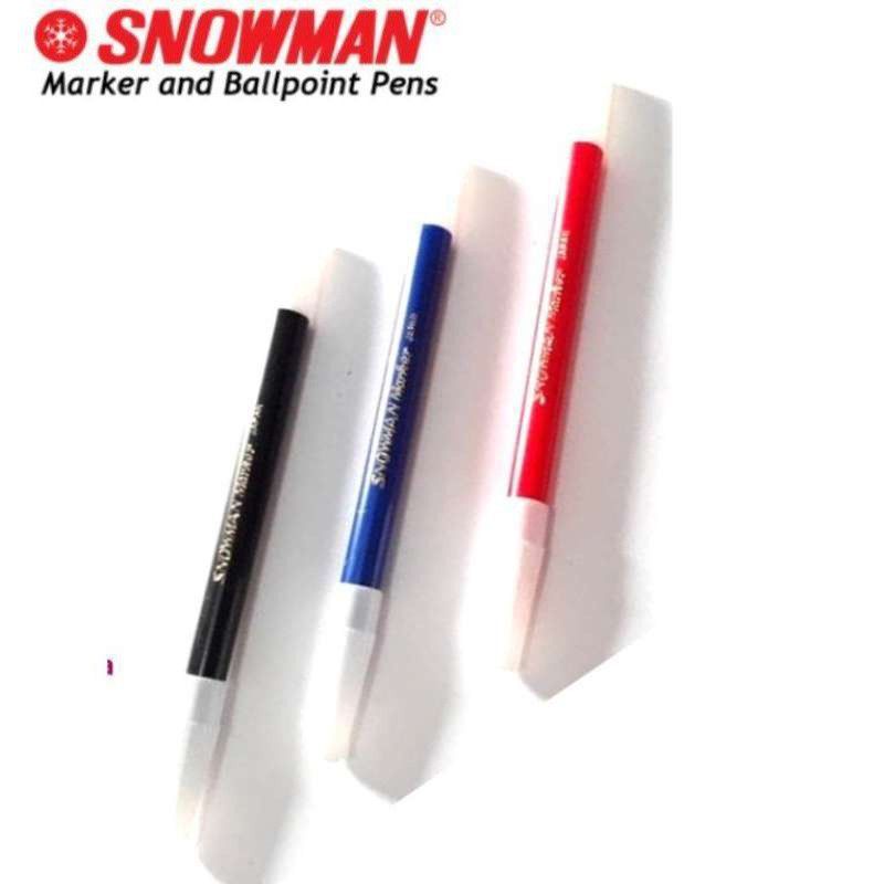 Spidol Kecil Snowman (Merah,Biru,Hitam)
