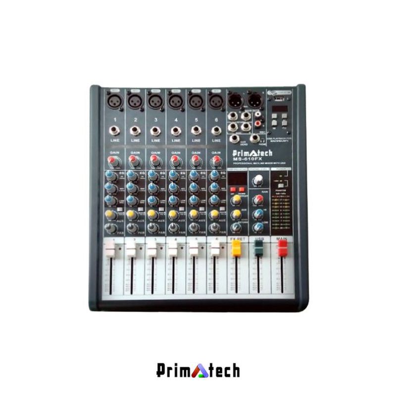 MS610FX(NEW) Audio Mixer Primatech