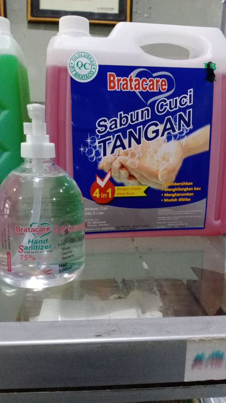 SABUN CUCI TANGAN KEMASAN 5 LITER BRATACHEM