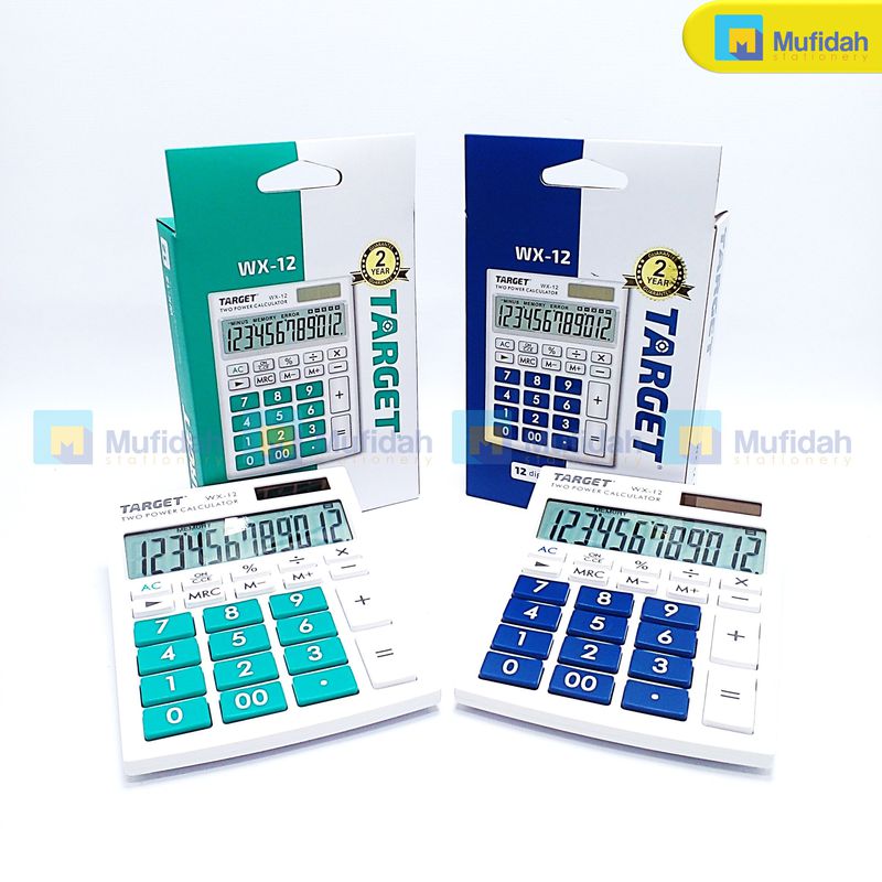Kalkulator WX-12 Target - Hijau