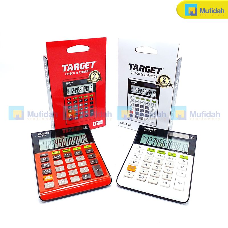 Kalkulator MC-270 Target - Putih
