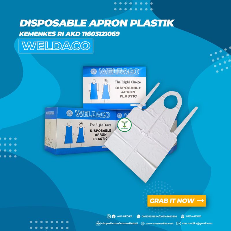 Disposable Apron Plastik Weldaco