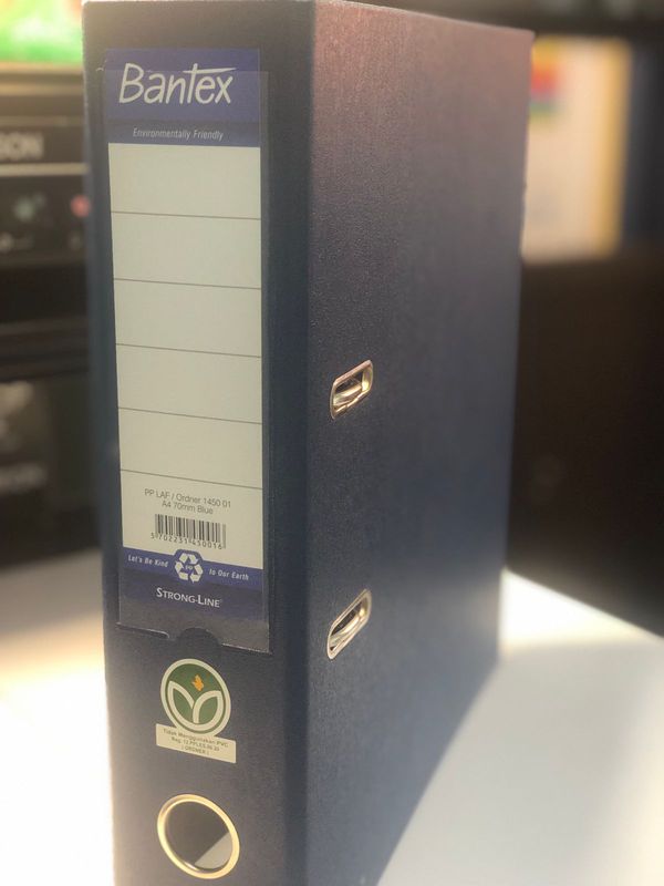 Ordner Bantex A4 - 1450 01 - 70mm Blue - Navy