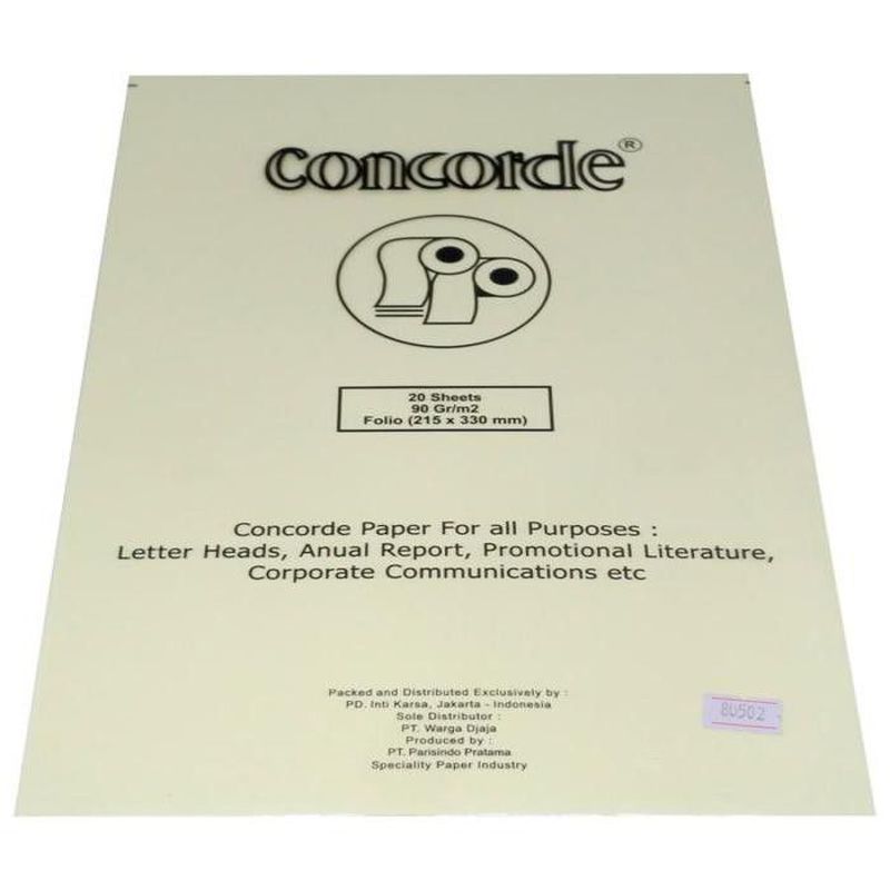 KERTAS CONCORD F4 - Putih