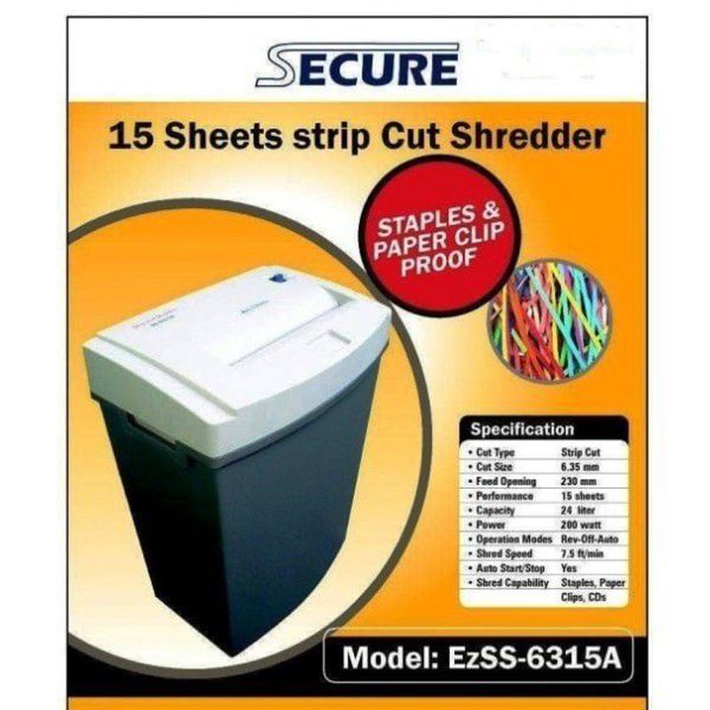Penghancur Kertas SECURE PAPER SHREDDER EzSS-6315A