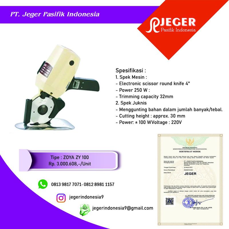 Gunting Listrik Bulat