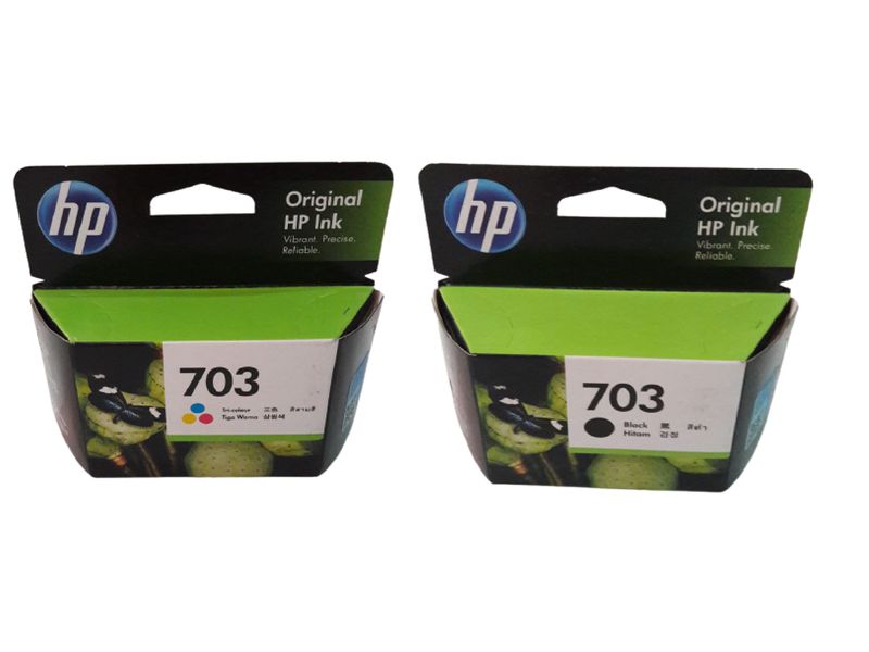 HP Deskjet Ink Cartridge 703 Black Colour - Tricolour
