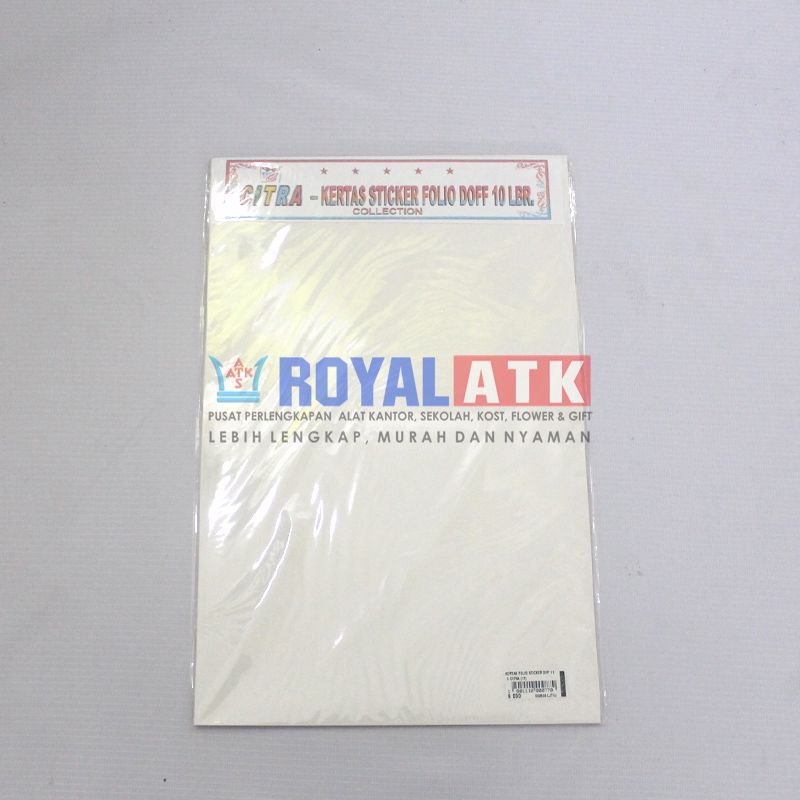 KERTAS FOLIO STICKER DOP 10'S CITRA (17) 1801110000770