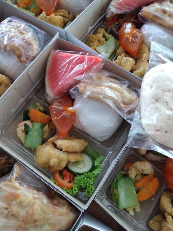 Nasi Gurameh Fillet, Sapo Tahu, Bihun Jamur Cabe Ijo