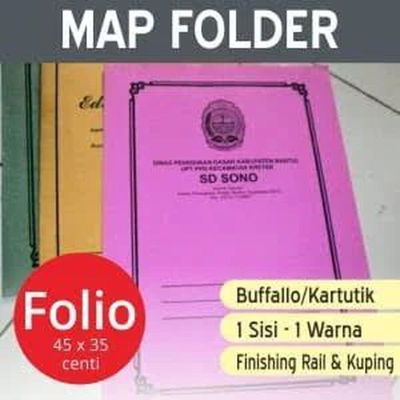 Map dinas cetak berlogo