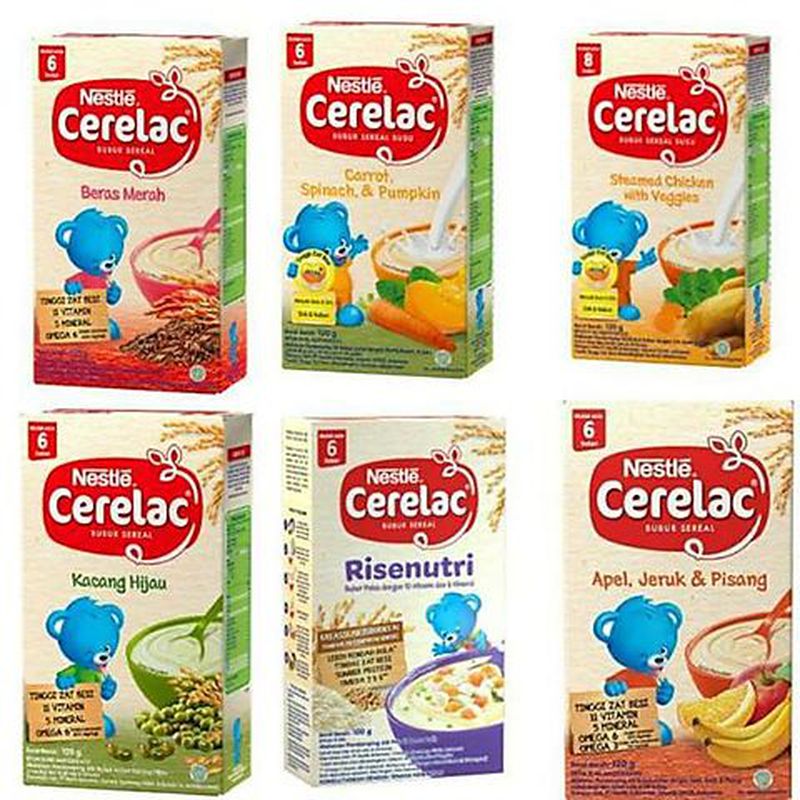 Cerelac 120 gr (makanan formula bayi)