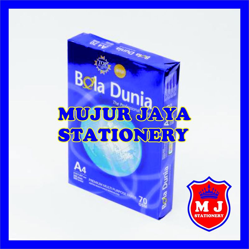 KERTAS HVS 70 GSM A4 BOLA DUNIA - MJS 029