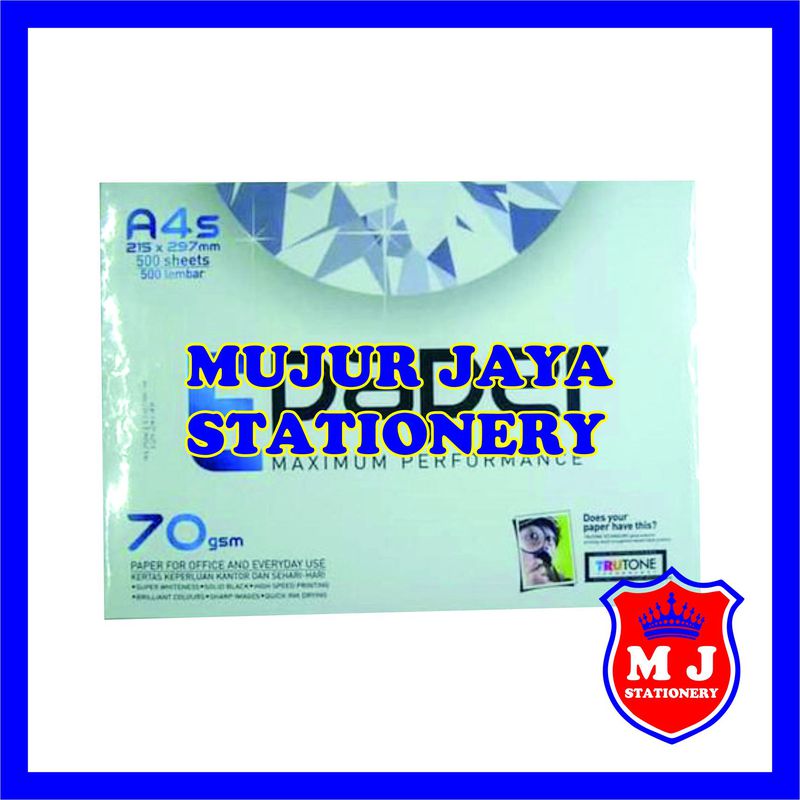KERTAS HVS 70 GSM A4S E PAPER - MJS 020