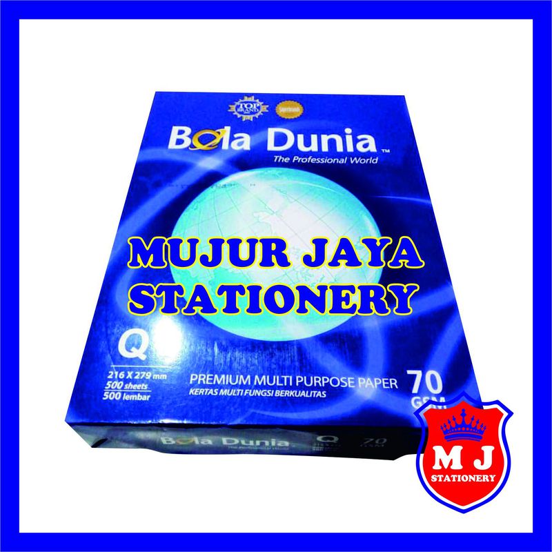 KERTAS HVS 70 GSM Q BOLA DUNIA - MJS 031