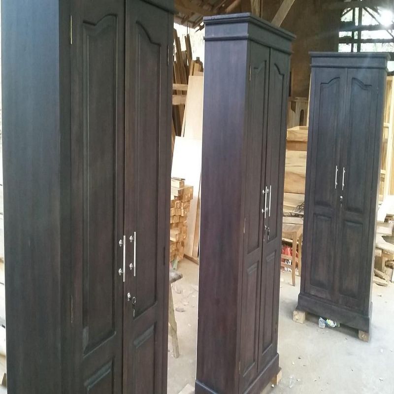 LEMARI KAYU 2 PINTU