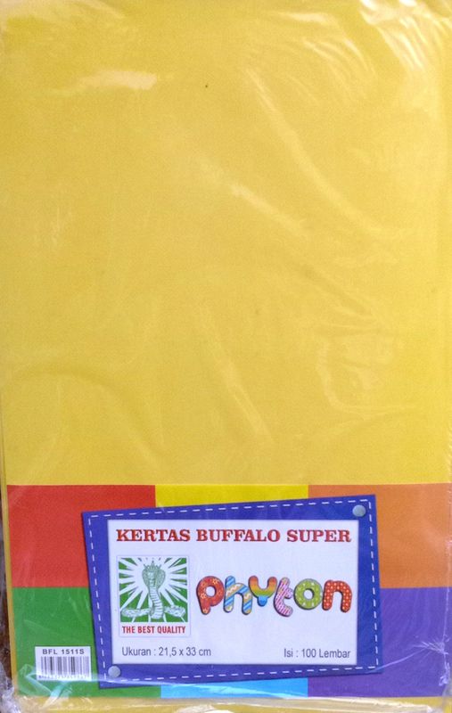KERTAS BUFFALO SUPER PILIHAN WARNA ( MERAH,KUNING,BIRU,PINK,UNGU,COKLAT ...