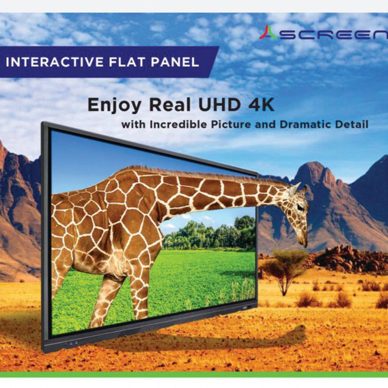 IFP SCREEN Interactive Flat Panel 65" 4K UHD HDMI USB Android Ascreen ...