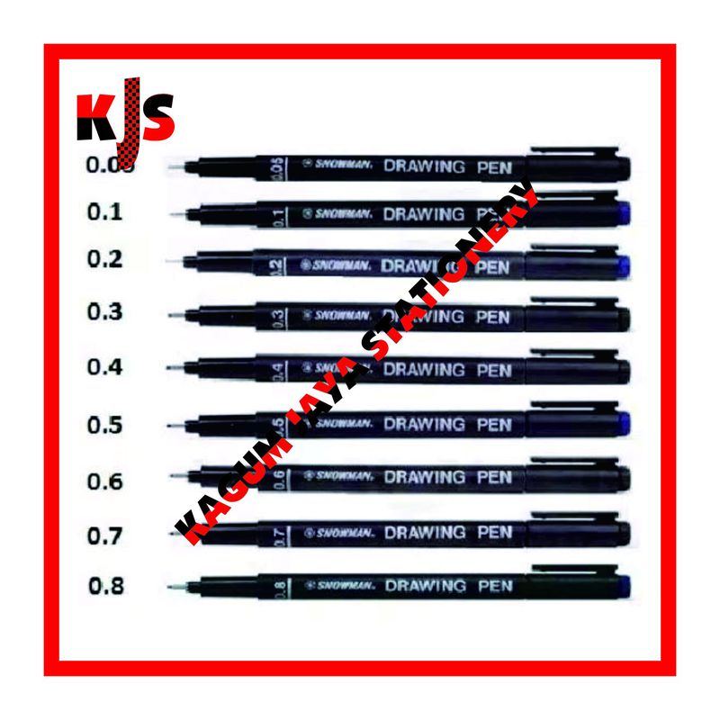 DRAWING PEN SNOWMAN - KJS 456