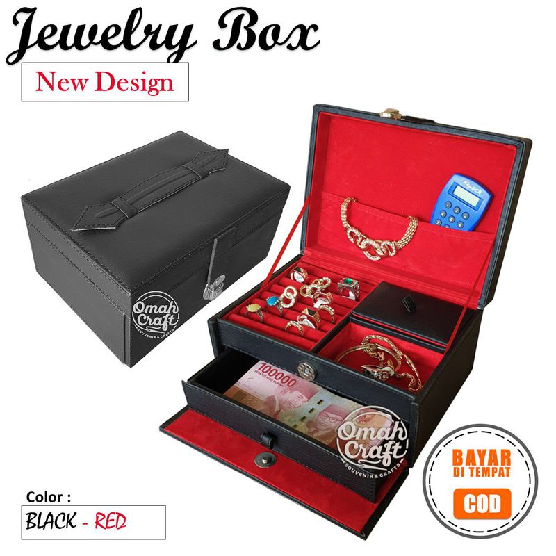 Kotak Tempat Perhiasan dan Aksesoris Cincin Gelang Kalung / Jewelry Box ...