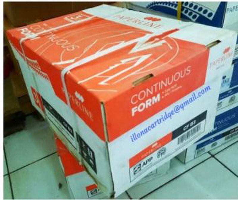 Kertas Continuous Form, Spesifikasi : HVS, 14 7/8"x11", 2 ply-1000 Sheet