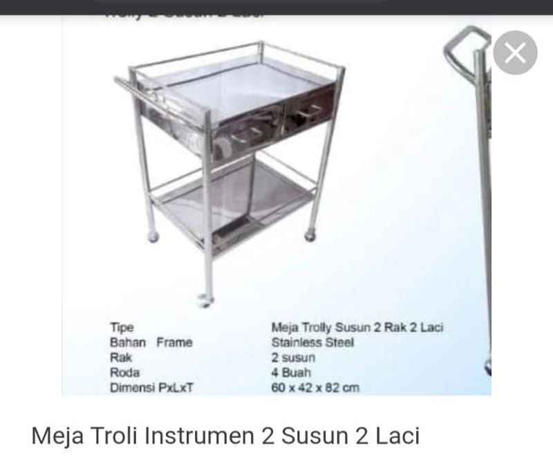 Meja Troli Instrumen