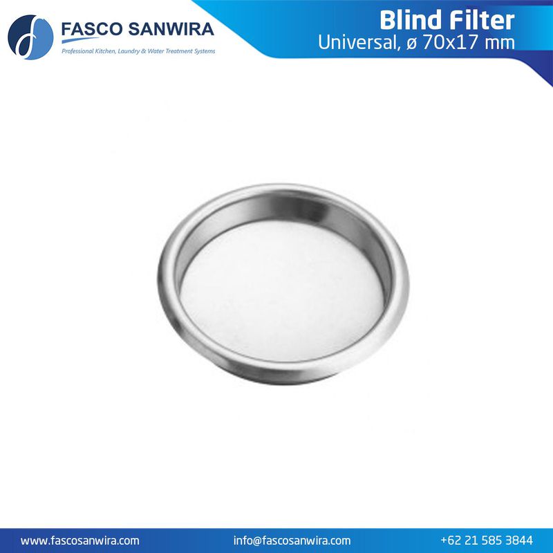Blind Filter ø 70mm Mounting ø 60mm H 18mm