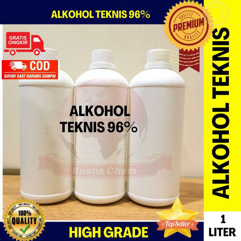 Alkohol Teknis 96% 1 Liter / Alkohol 96%