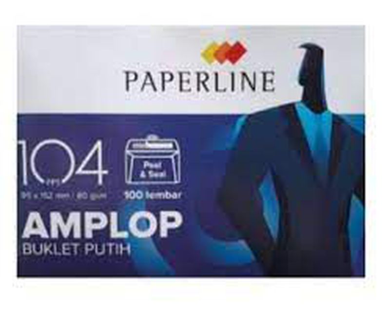 AMPLOP PUTIH POLOS tanggung 104 PAPERLINE