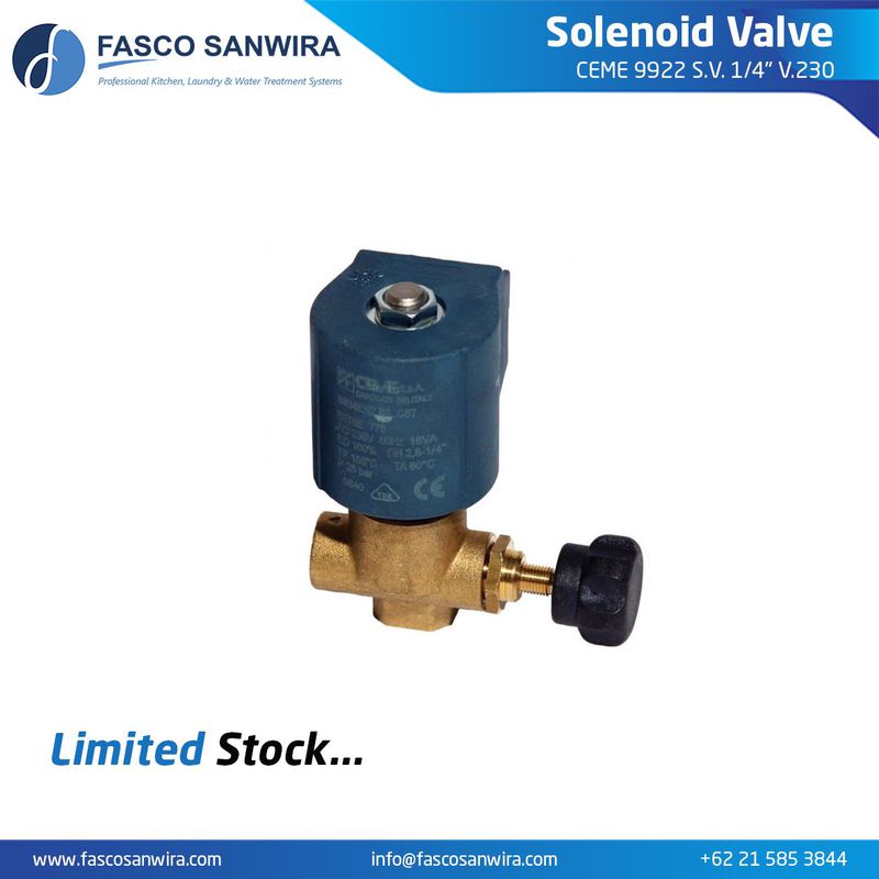 Solenoid Valve Ceme 1/4" 230v