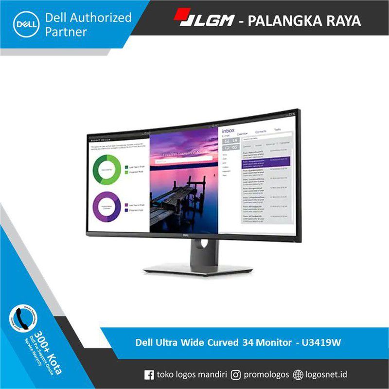 Monitor Dell Ultra Wide Curved 34" U3419W