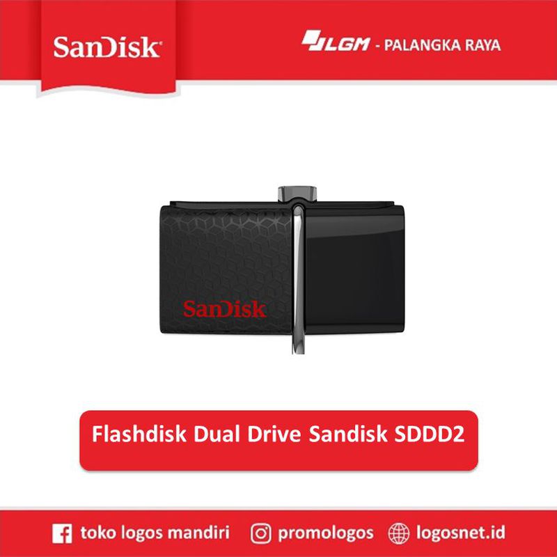 Flashdisk Dual Drive Sandisk SDDD2 - 64GB