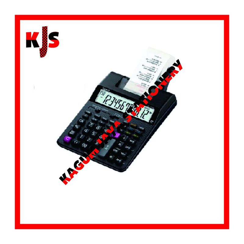 KALKULATOR 12 DIGIT PRINT AC CASIO HR 100 RC - KJS 433