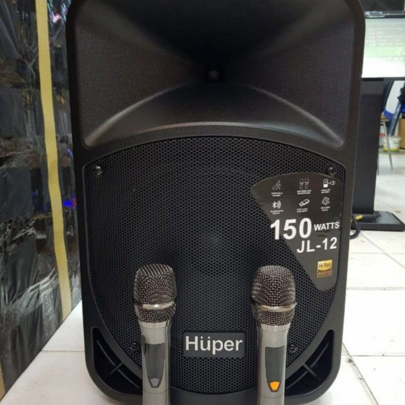 SPEAKER PORTABLE BLUETOOTH HUPER JS12 / 150 WATT ORIGINAL