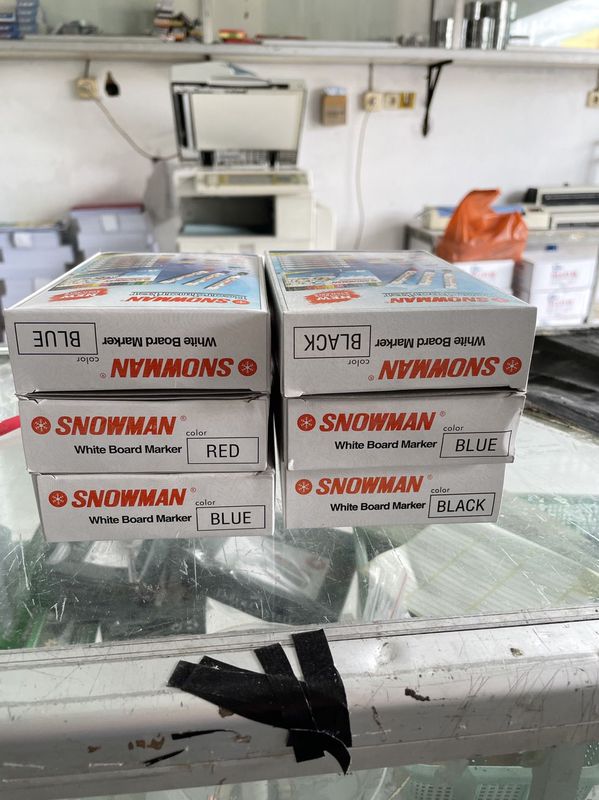 Spidol Snowman Whiteboard (non permanen) - Merah