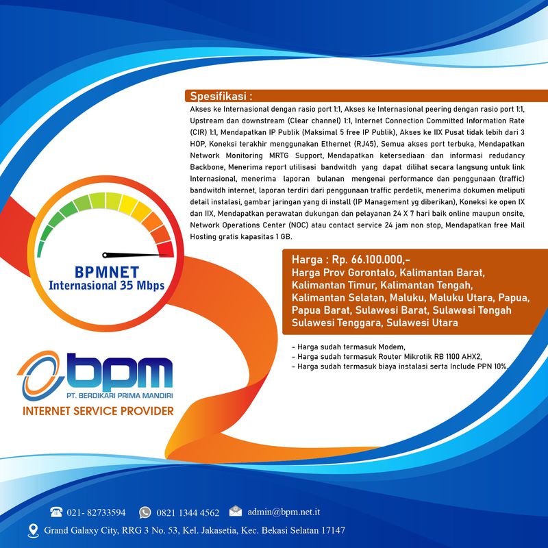 BPMNET Internasional 35 Mbps