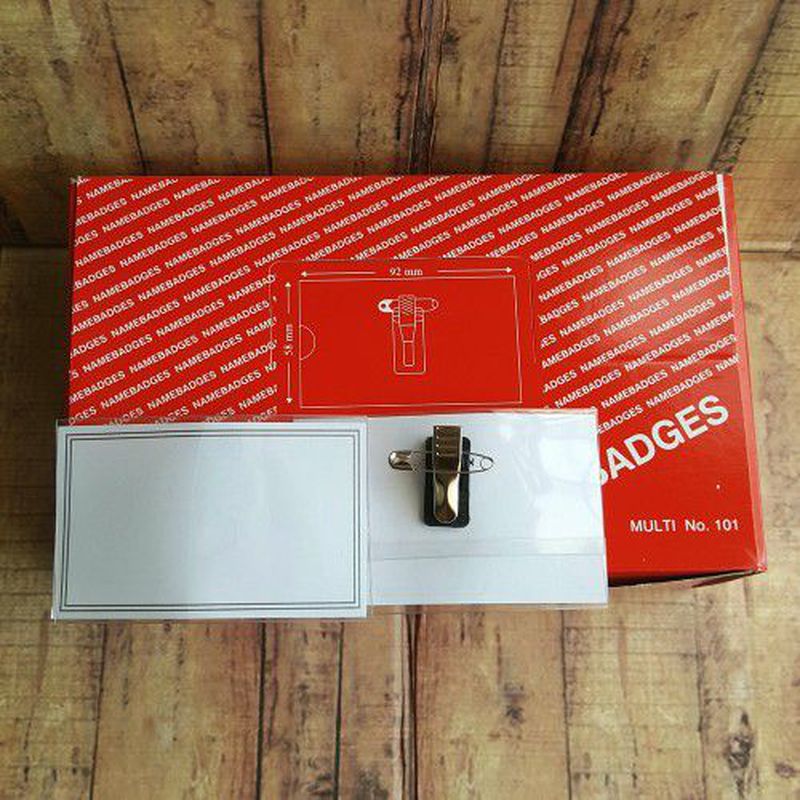 Nametag Kancing Jepit