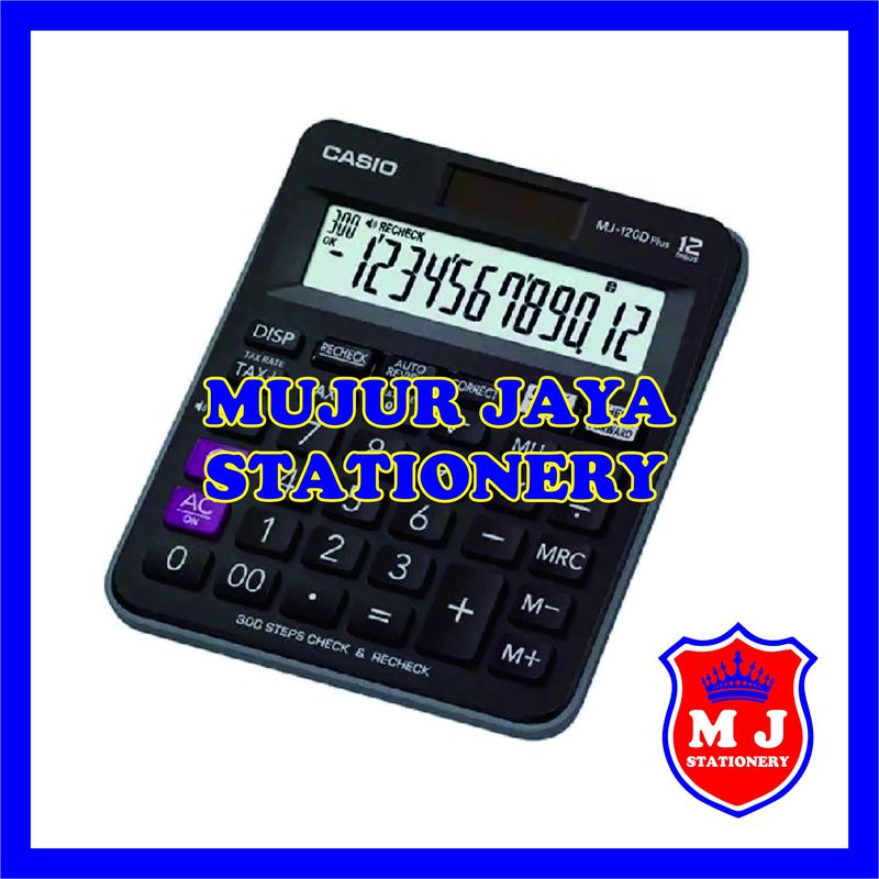 KALKULATOR 12 DIGIT CASIO DJ 120 D PLUS - MJS 428