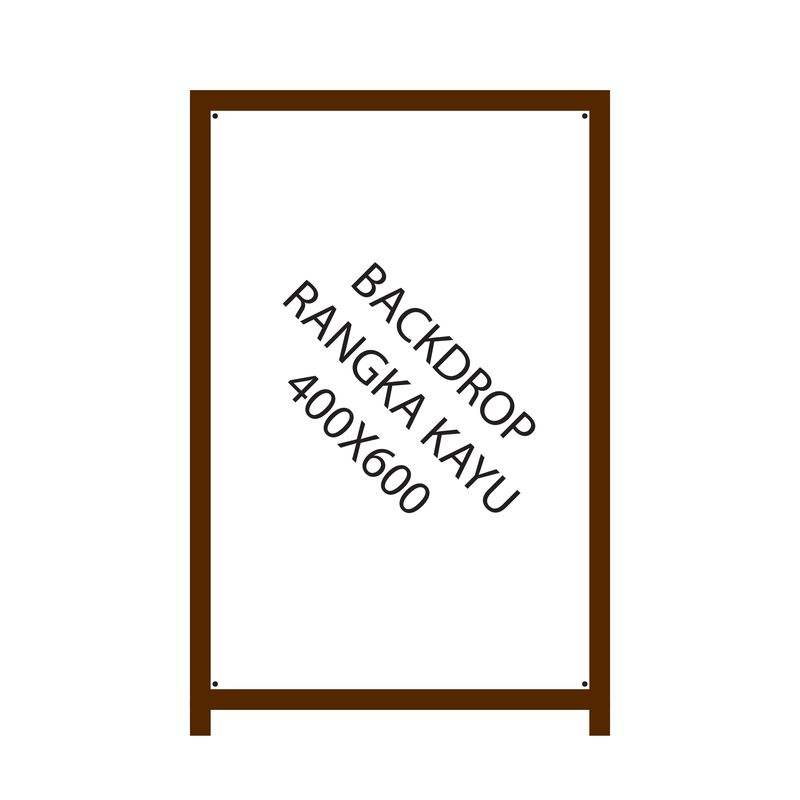 Backdrop 4x6 Meter (Rangka Kayu)