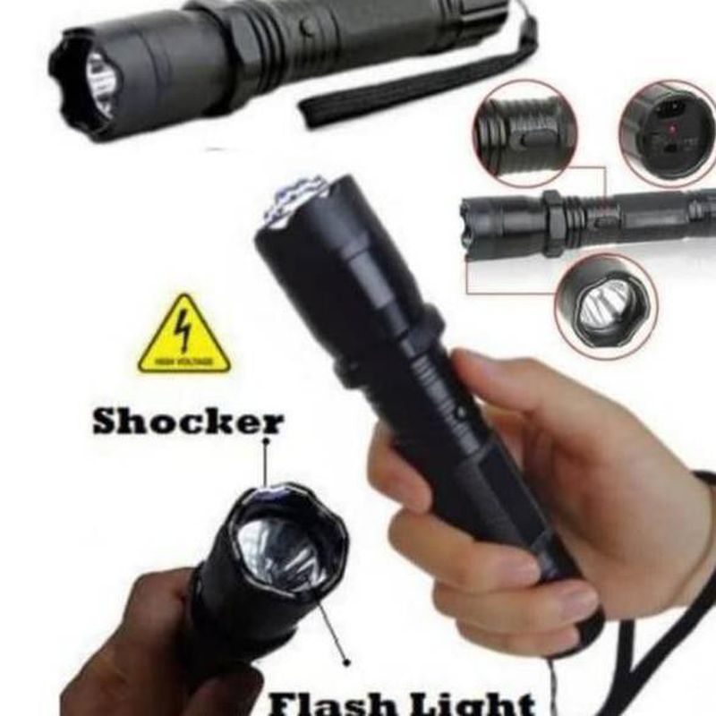 Senter SWAT Setrum Listrik 1158A 4in1 survival kit