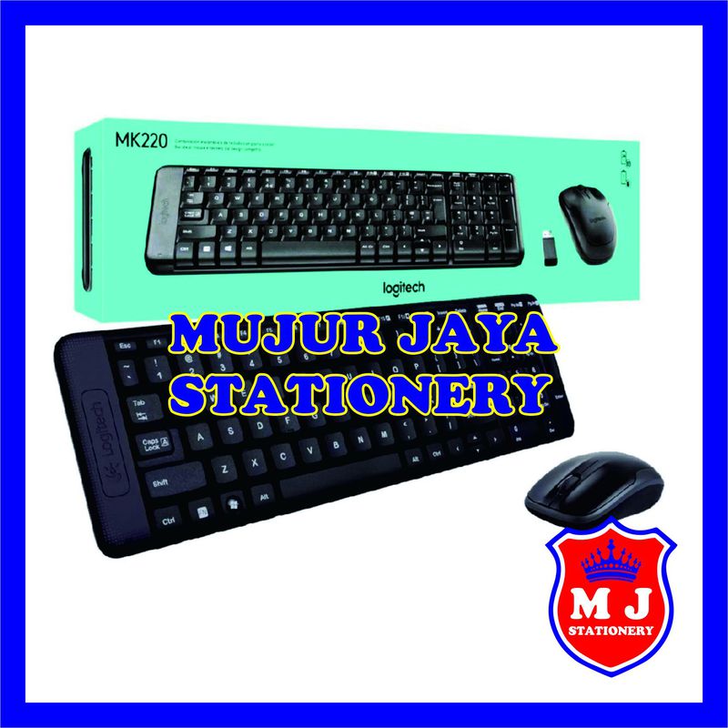 KEYBOARD + MOUSE WIRELESS LOGITECH MK-220 - MJS 470