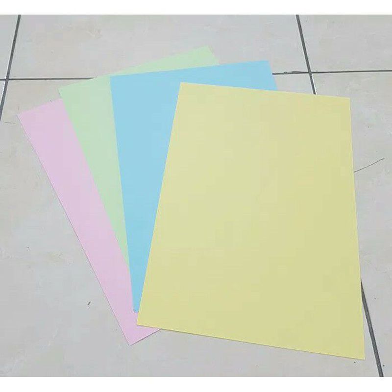 KERTAS HVS WARNA F4 70GSM - Kuning Muda