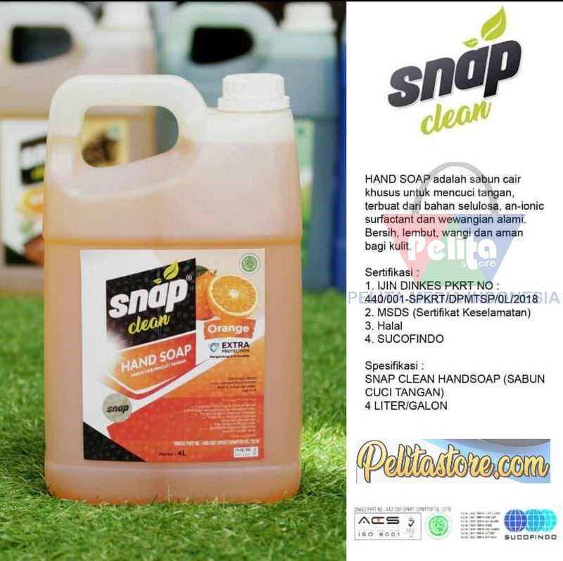 SNAP CLEAN HAND WASH 4 Liter