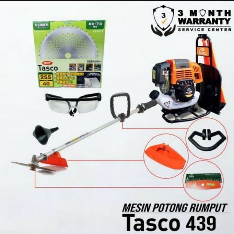 Mesin Potong Rumput Gendong 4 tak Tasco 439 Mesin Potong Rumput