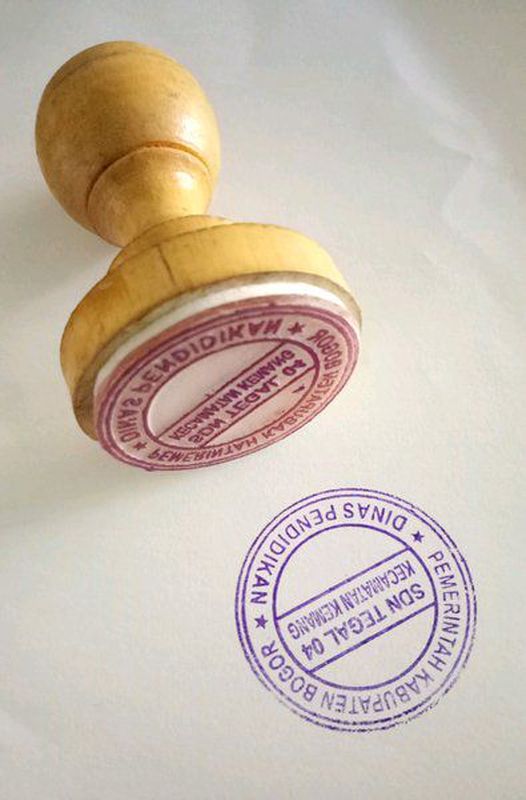 stempel kayu