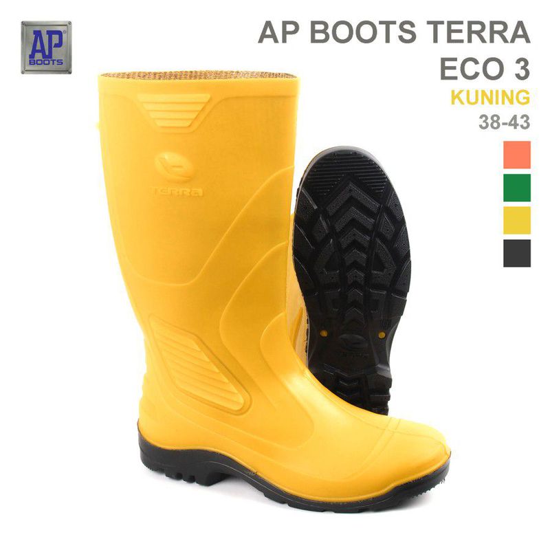 AP Boots TERRA ECO 3 Kuning - Sepatu Boot PVC - 40