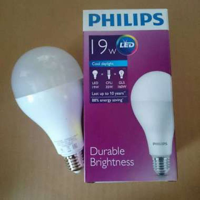 PHILIPS LED BULB 19W KEMASAN UNGU