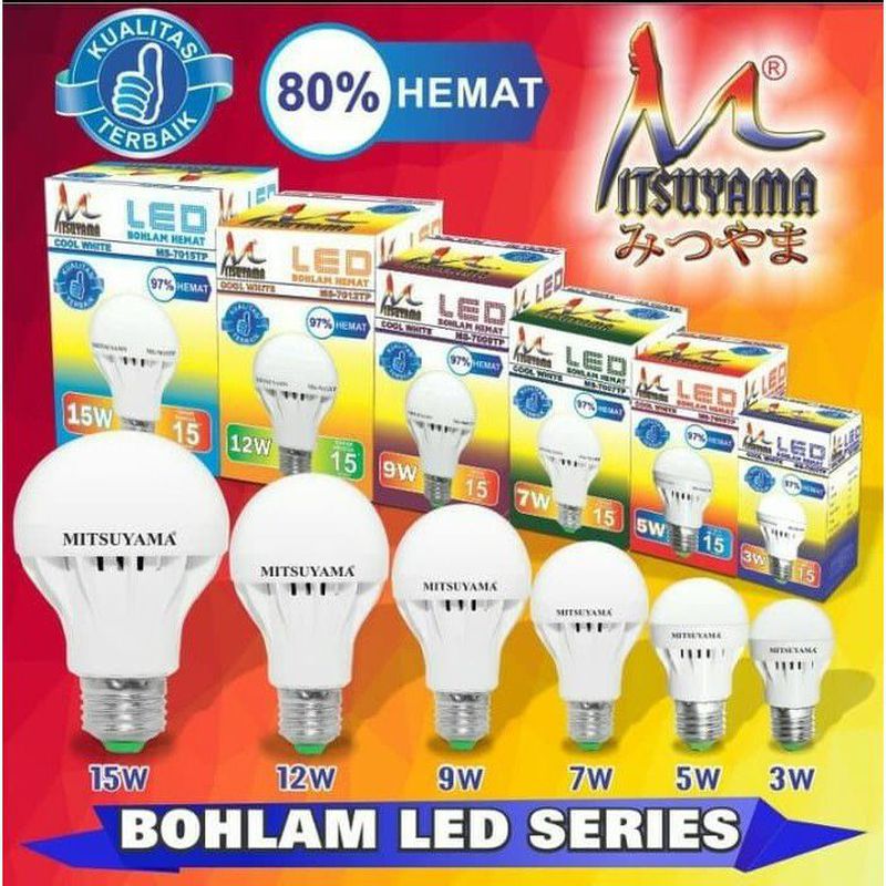 lampu led berbagai ukuran - 3-4watt