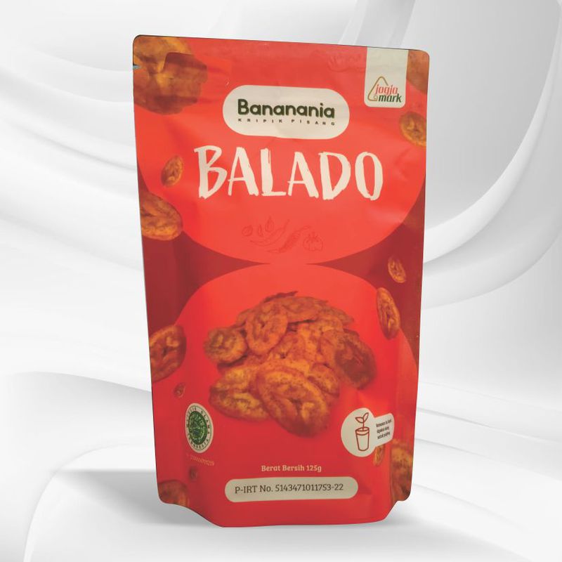 KERIPIK PISANG (BANANANIA) RASA BALADO